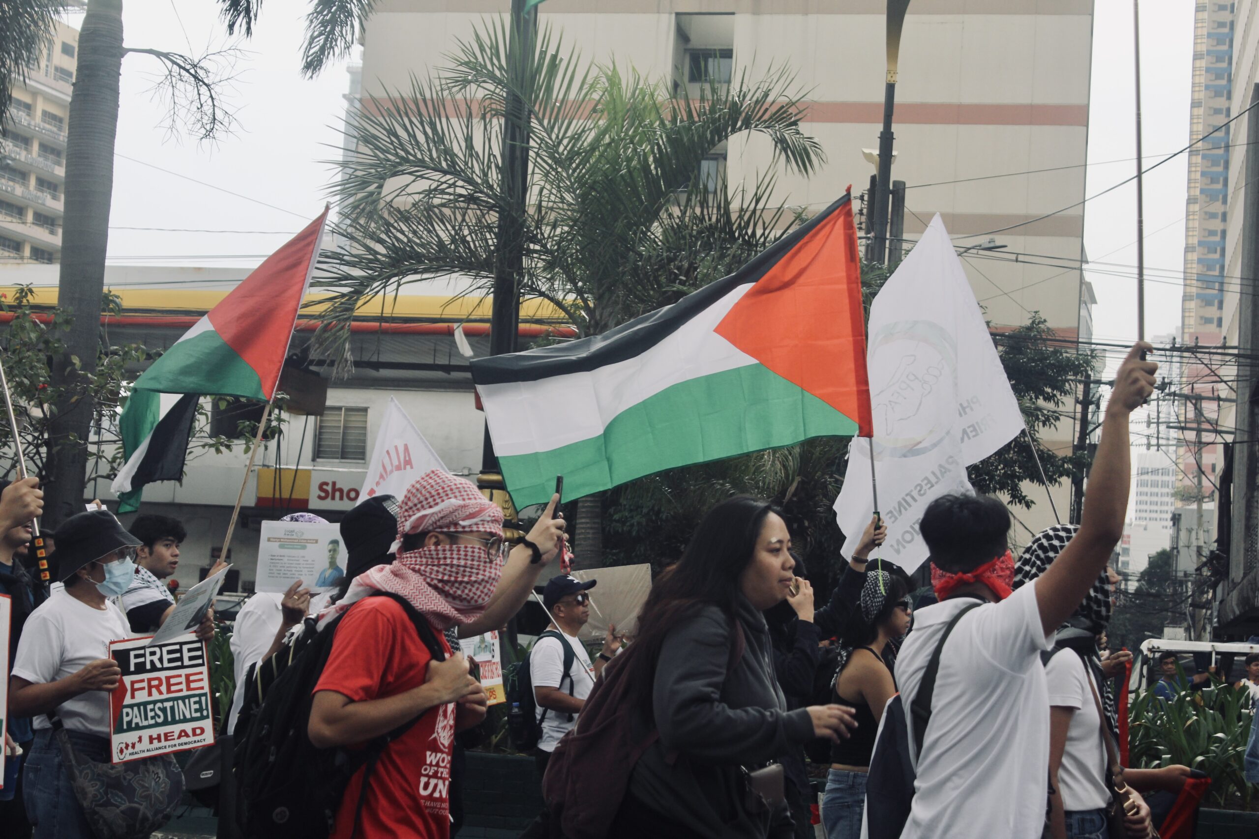 Filipino activists march in solidarity with Palestinians, two years ...